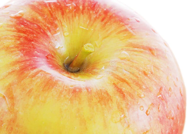 Close up shot of apple stock image. Image of apple, drops - 13054471