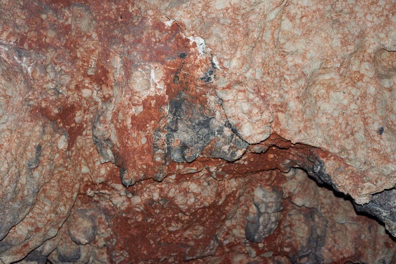 Close-up Shot of an Array of Rock Formations Featuring Streaks of ...