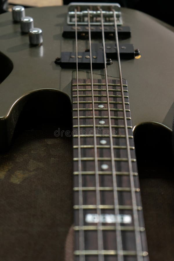 A Close-up Shot of Bass Guitar Strings Showcasing Their Texture and ...