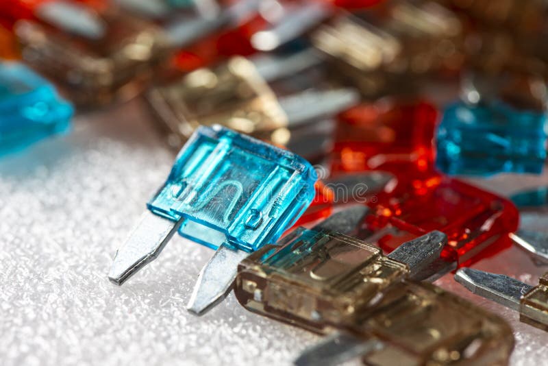 Close-up Shot of Batch of Colorful Fusable External Connectors Placed ...