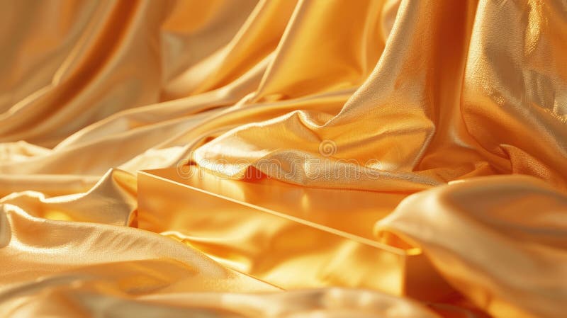 Close Up Shot of a Bed Covered in Yellow Sheets. Ideal for Interior ...