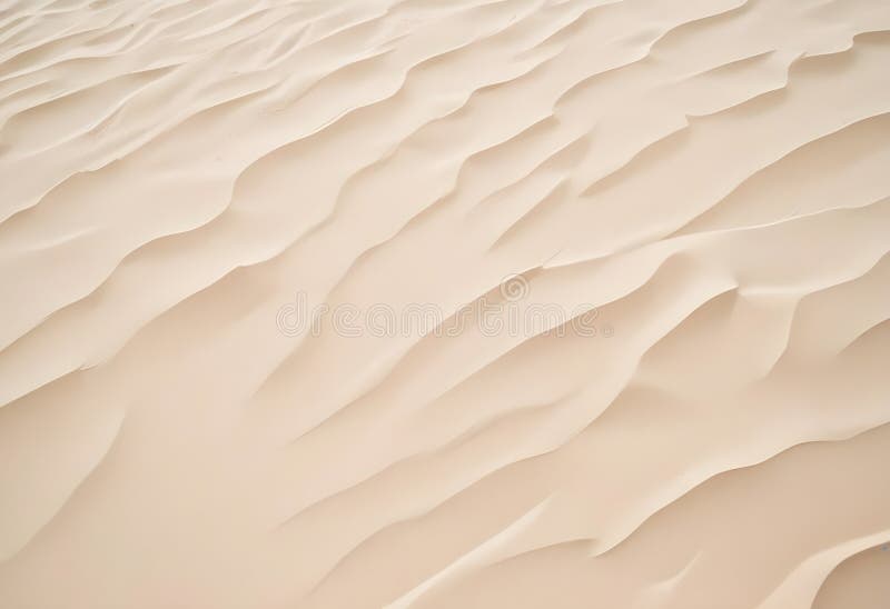 Close-up Shot of Beige Sand Dunes with Subtle, Natural Patterns Created ...
