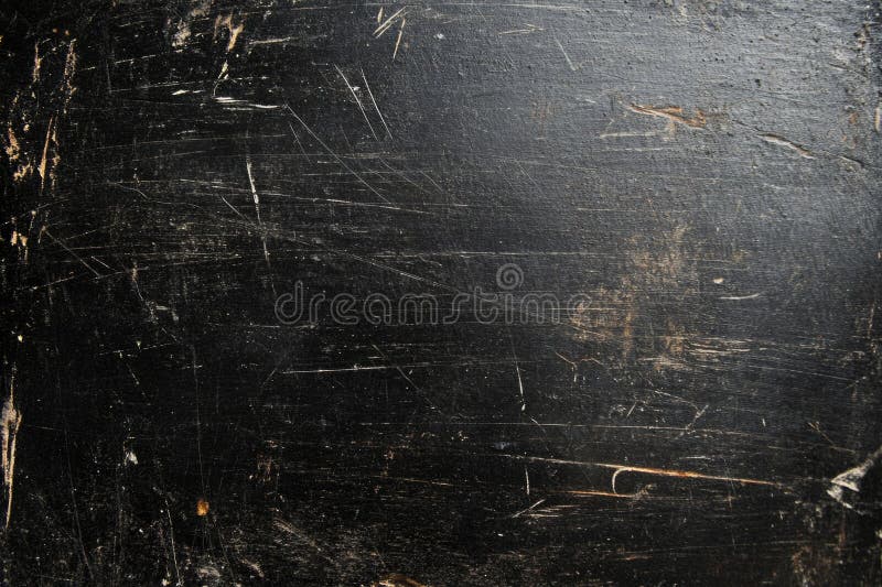 Close-up Shot of a Black Surface Featuring Scratches and Marks Stock ...