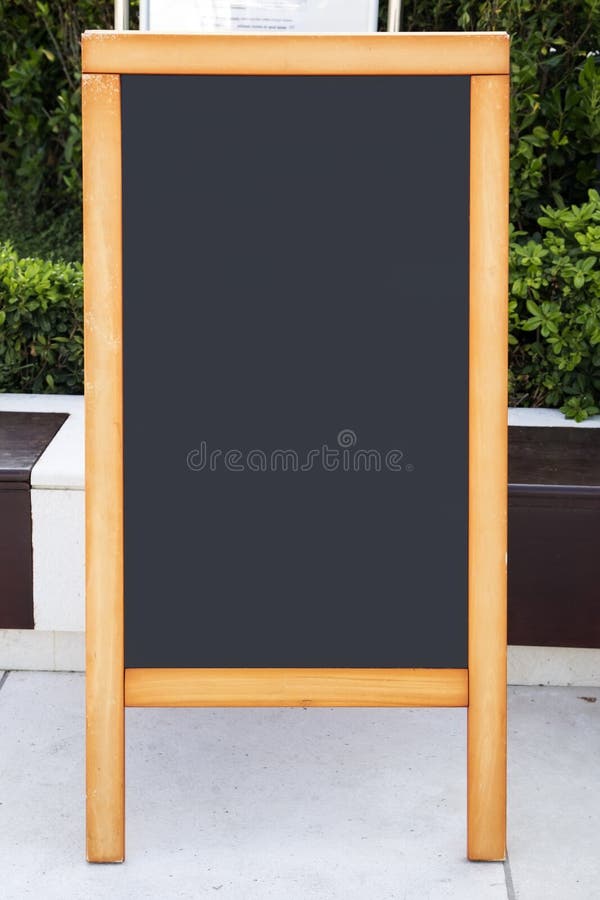 A Close Up Shot of a Blackboard Sign Stock Image - Image of board ...
