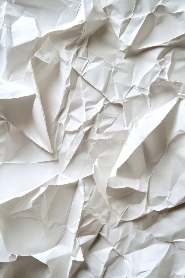 A Close-up Shot of a Blank White Paper with No Writing or Marks Stock ...