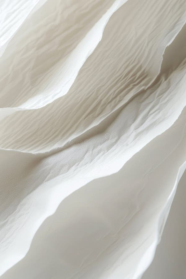 A Close-up Shot of a Blank White Sheet of Paper with No Writing or ...