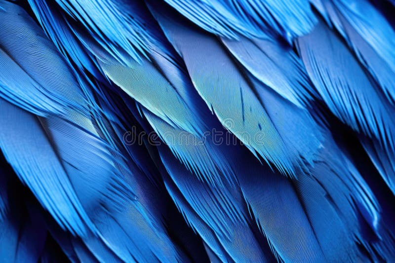 Close-up Shot of a Blue Jays Feather Pattern Stock Illustration ...
