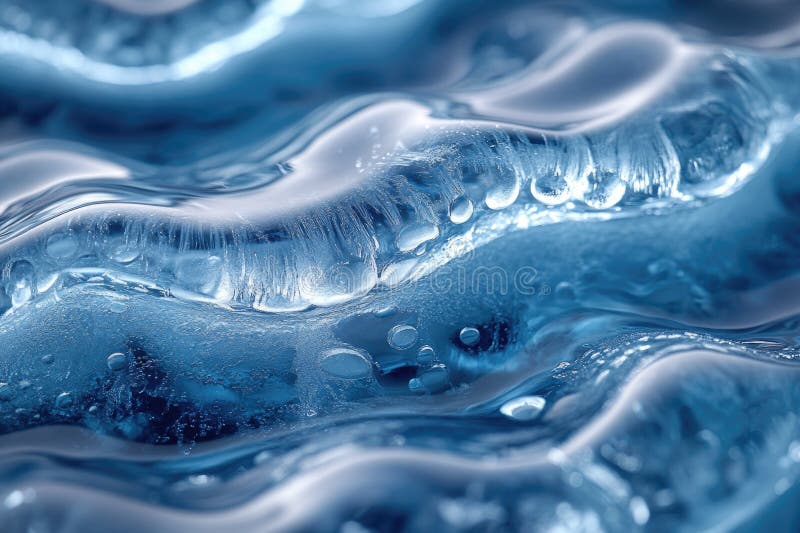 A Close-up Shot of a Blue Liquid Substance in a Container Stock Photo ...