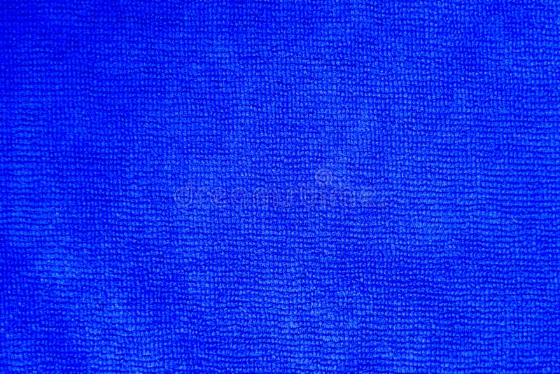 Close Up Shot of Blue Microfiber Cloth Texture for Background Stock ...