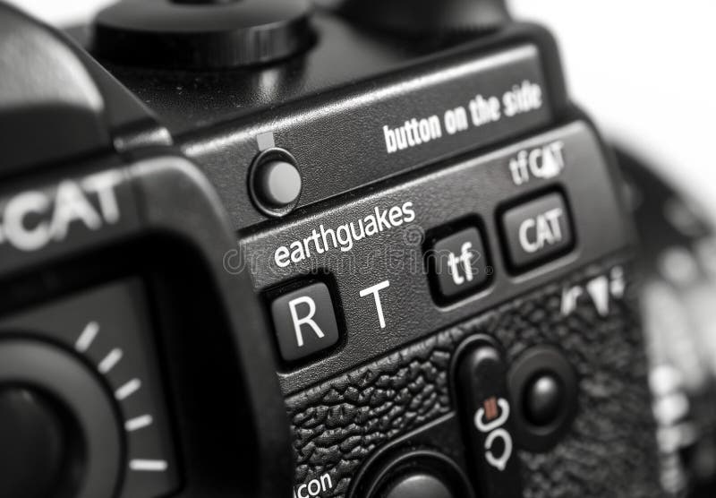 A Close - Up Shot of the Bottom of a Camera Stock Illustration ...