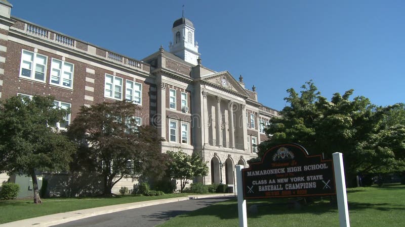 Brick High School (2 of 3) stock video. Video of education - 64509351