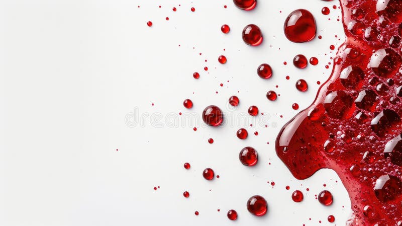 A Close-up Shot of Bright Red Liquid on a White Surface, Suitable for ...