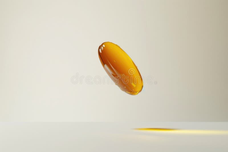A Close-up Shot of a Bright Yellow Object Suspended in Mid-air Stock ...