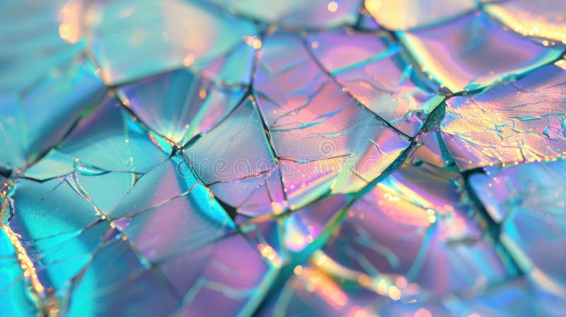 A Close Up Shot Of A Broken Glass Surface With Jagged Edges And Sharp Shards Stock Image Image