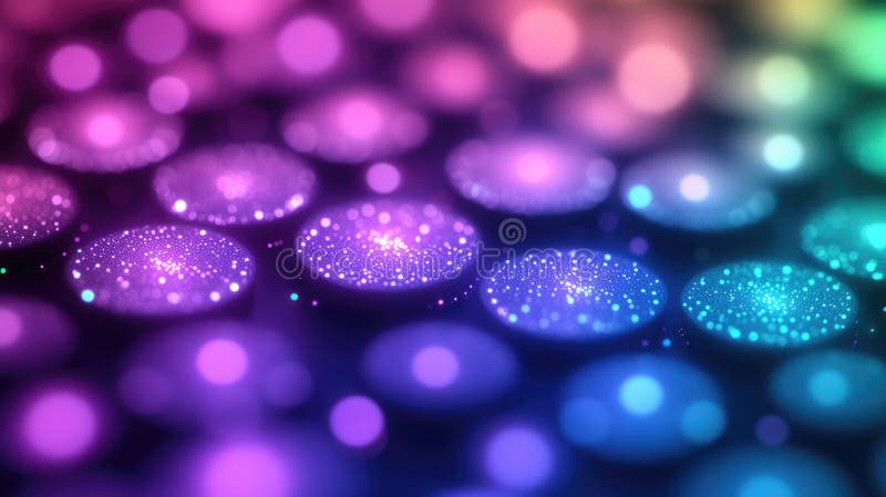 A Close-up Shot of a Bunch of Lights with Different Shapes and Colors ...