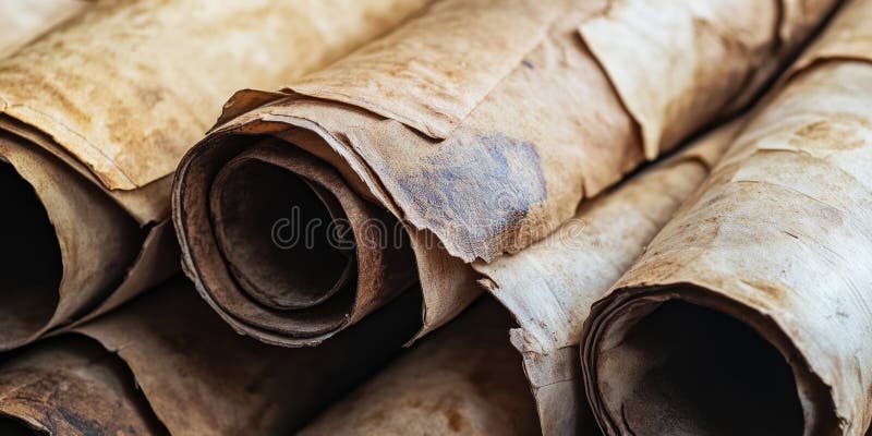A Close-up Shot of a Bunch of Rolled Up Papers, Great for Representing ...