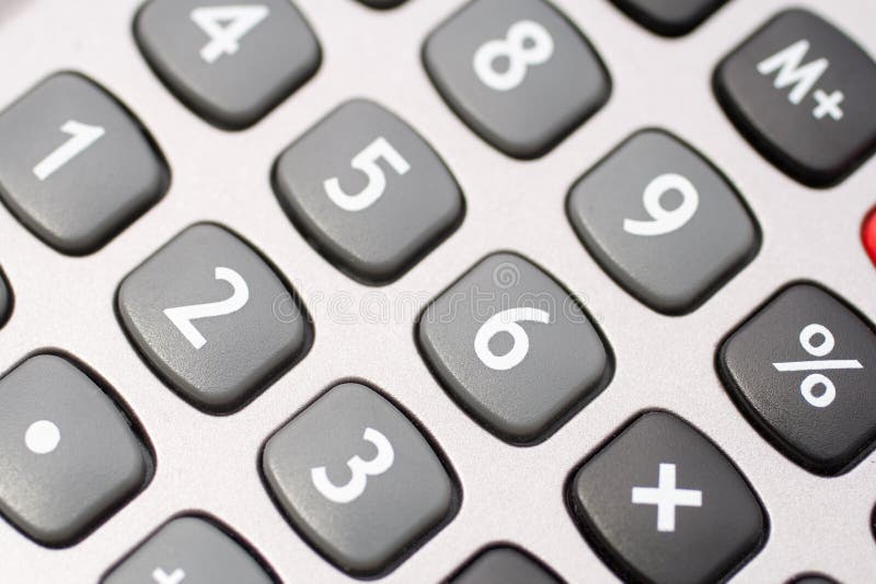 Close Up Shot of a Calculator Stock Image - Image of display, economy ...