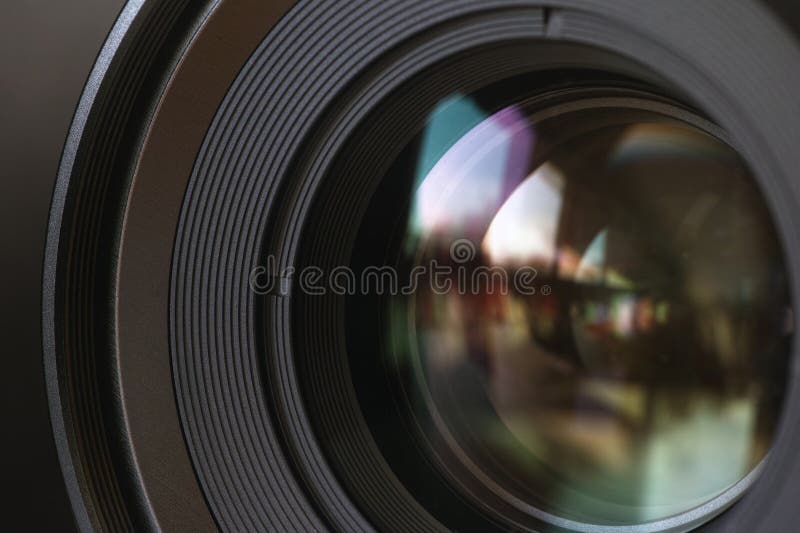 A Close Up Shot of a Camera Lens Stock Photo - Image of zoom ...
