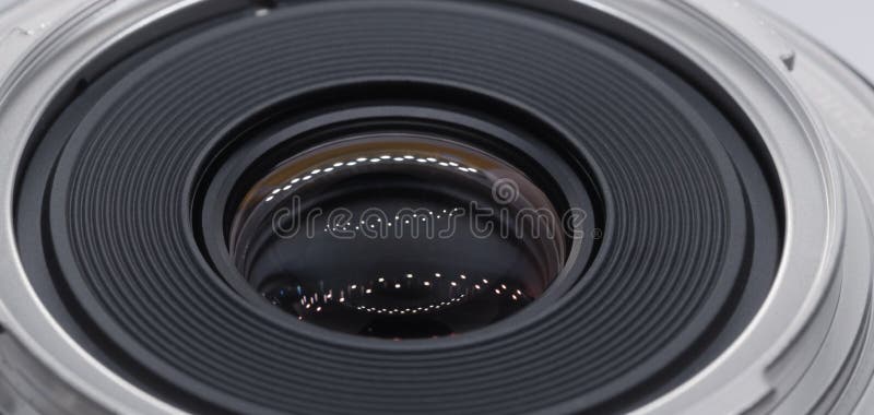 Close Up Shot of Camera Lens Stock Photo - Image of back, reflect ...