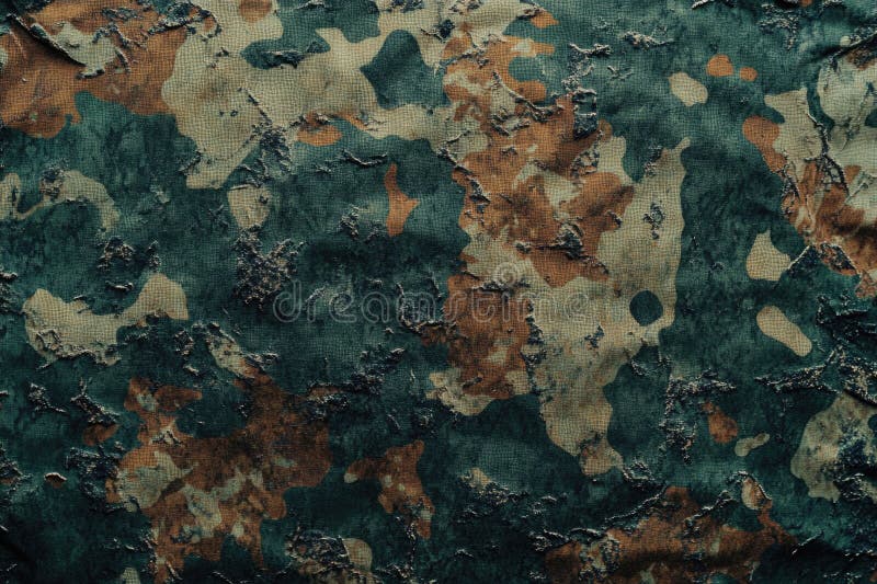 A Close-up Shot of a Camouflage Pattern Wallpaper with Intricate ...