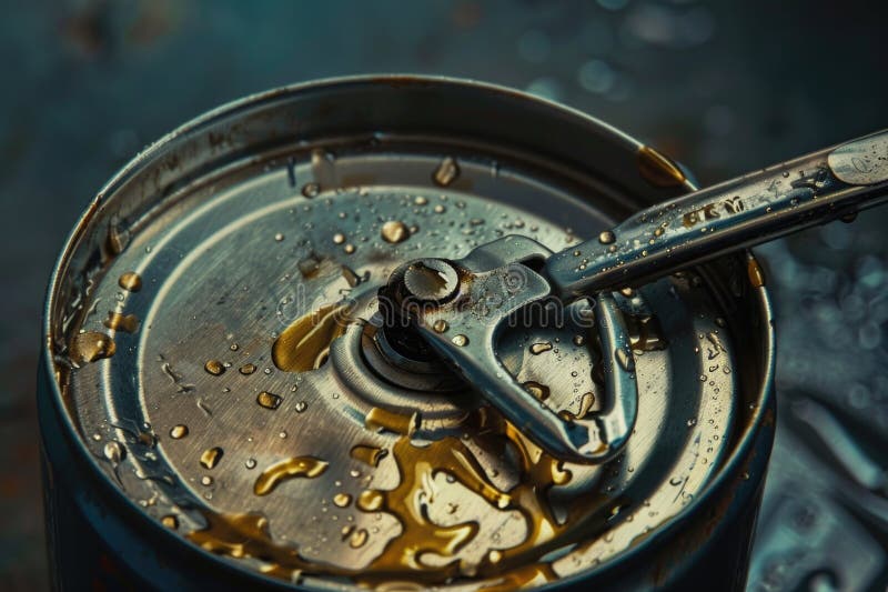 A Close-up Shot of a Can with a Spoon Inside, Suitable for Use As a ...