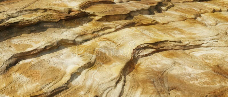 Close Up of Eroded Sandstone Formations in a Desert Landscape Stock ...