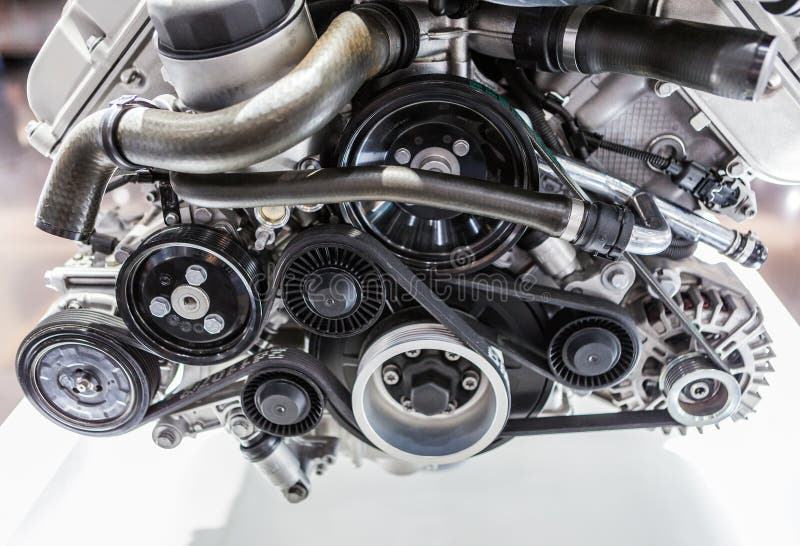 Close Up Shot of Car Engine Stock Image - Image of clean, iron: 65897151