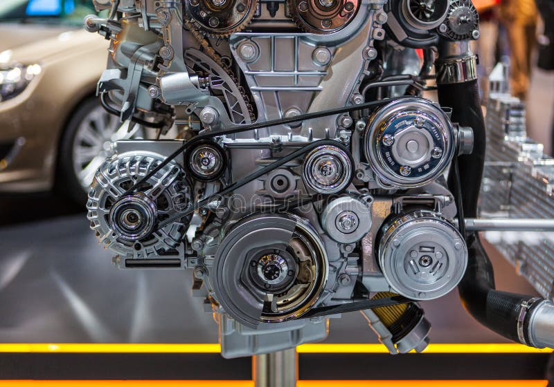 Close Up Shot of Car Engine Stock Photo - Image of cylinder, engine ...
