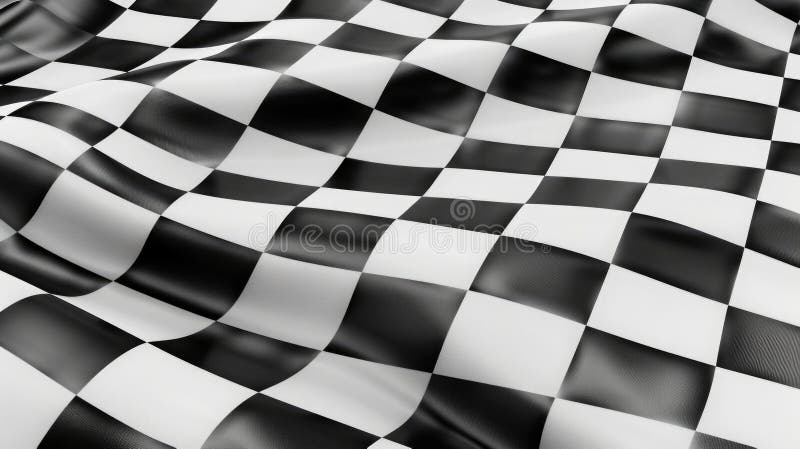 A Close-up Shot of a Checkered Fabric Pattern in Black and White Stock ...