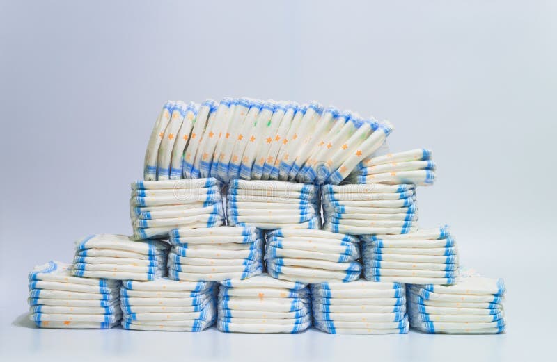 A Close Up Shot of a Childs Nappy. Stock Photo - Image of disposable ...