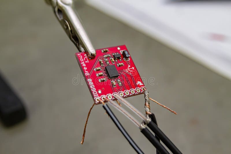 Close Up Shot of Circuit Component with Wires and Clip Editorial Photo ...