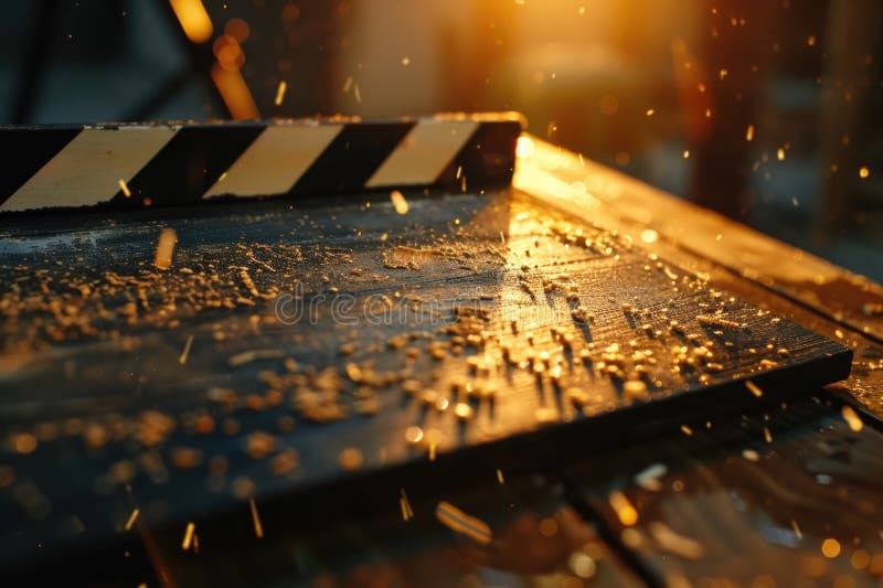 A Close-up Shot of a Clap Board on a Table, Great for Filmmaking and ...