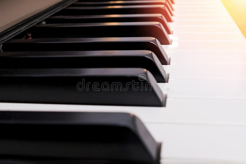 Close-up of piano keys stock image. Image of music, keys - 4527935