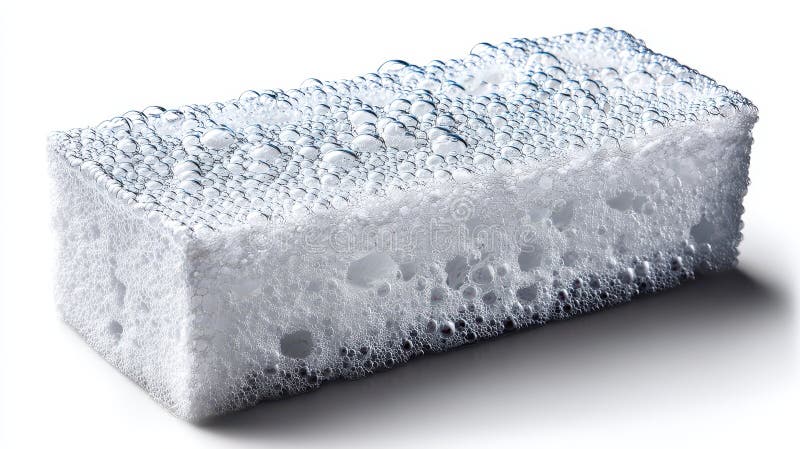 Soapy Sponge Close-Up stock illustration. Illustration of drawing ...