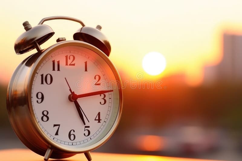 A Close-up Shot of a Clock Set To 7 am Confirming To the Local Time ...
