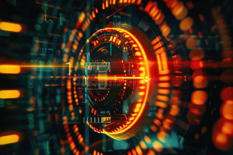 A Close-up Shot of a Clock on a Wall in a Dark Room with Faint Lighting ...