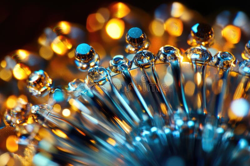 A Close-up Shot of a Cluster of Sparkling Crystal Beads Stock Photo ...