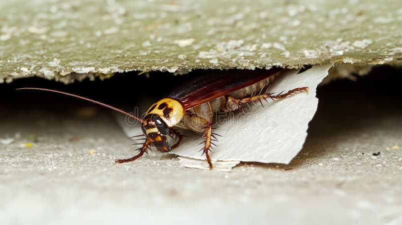 Cockroach Underneath Surface Stock Photo - Image of black, eyes: 336536996
