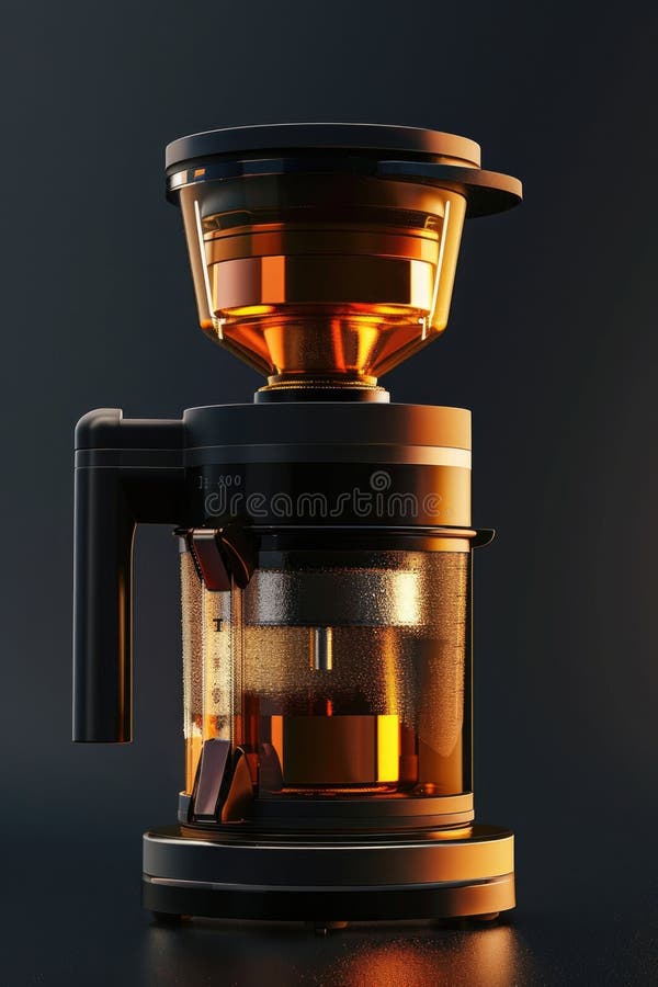 A Close-up Shot of a Coffee Maker on a Table, Ready for Use Stock Photo ...