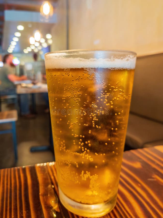 Close Up Shot of a Cold Beer Stock Photo - Image of beer, city: 232864692