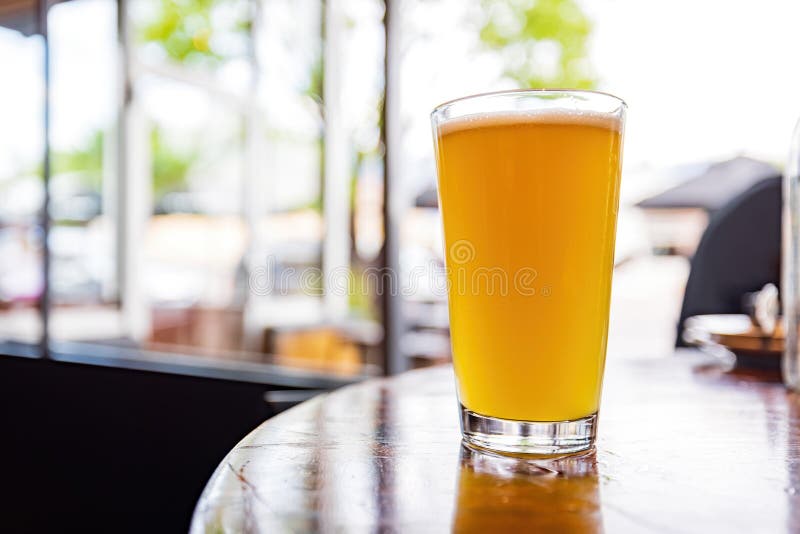 Close Up Shot of a Cold Beer in a Restaurant Stock Photo - Image of ...