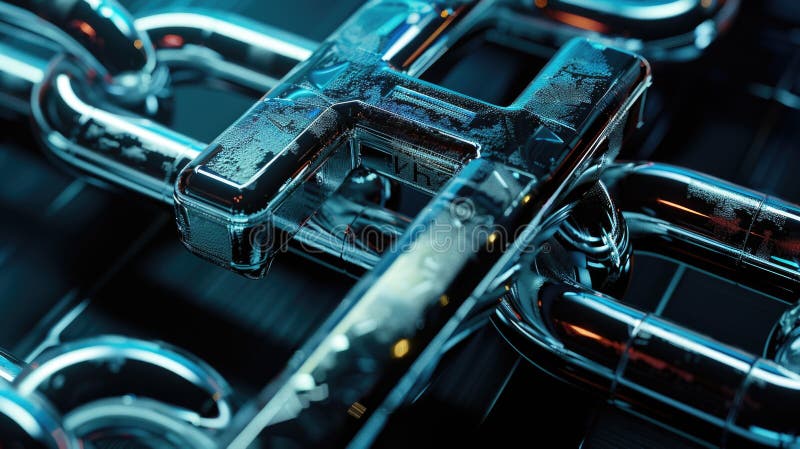 Close-up Shot of a Collection of Metal Chains Stock Image - Image of ...