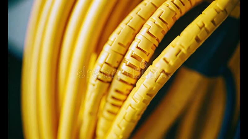 Close-up Shot of a Collection of Yellow Wires Stock Photo - Image of ...