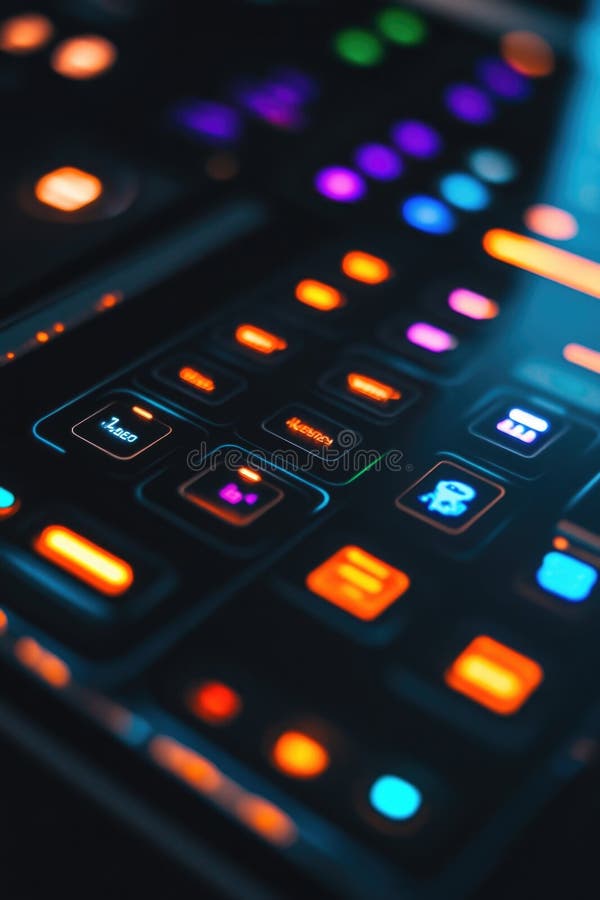 Close-up Shot of Colorful Keyboard Buttons Stock Photo - Image of ...