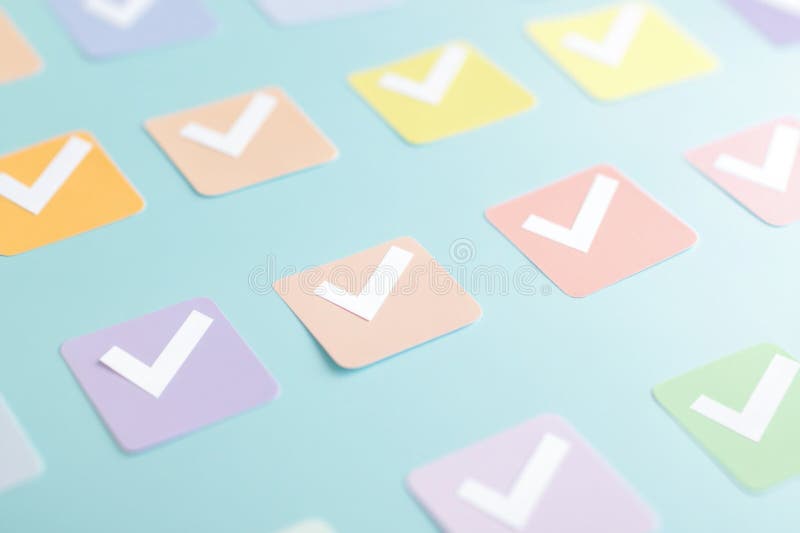 A Close-up Shot of a Computer Keyboard Featuring a Green Check Mark ...