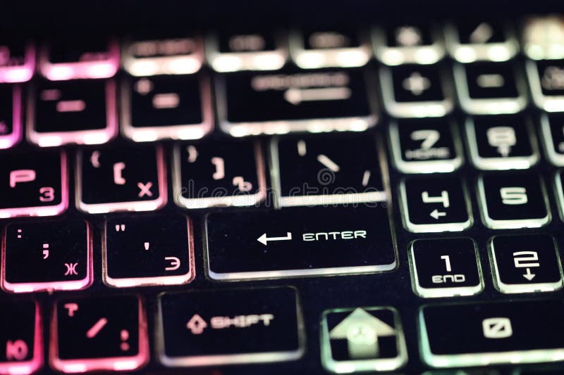 A Close-up Shot of a Computer Keyboard Showing Various Keys Stock Image ...