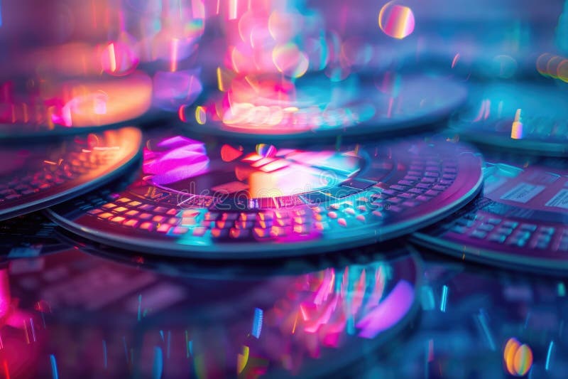 A Close-up Shot of a Computer Keyboard on a Table, Ideal for Use in Technology-related ...