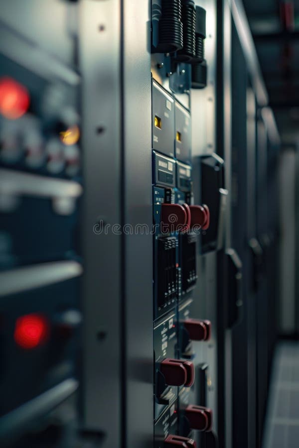 A Close-up Shot of a Control Panel in a Building, Suitable for Use in ...