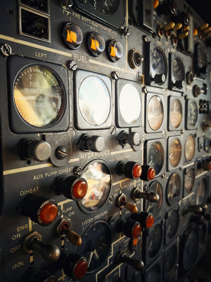 Plane panel stock image. Image of dashboard, engine, aviation - 16190899