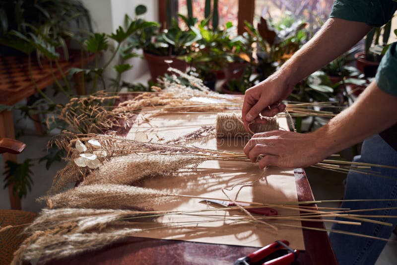 Creating Floral Decoration Concept Stock Photo - Image of happy, hold ...